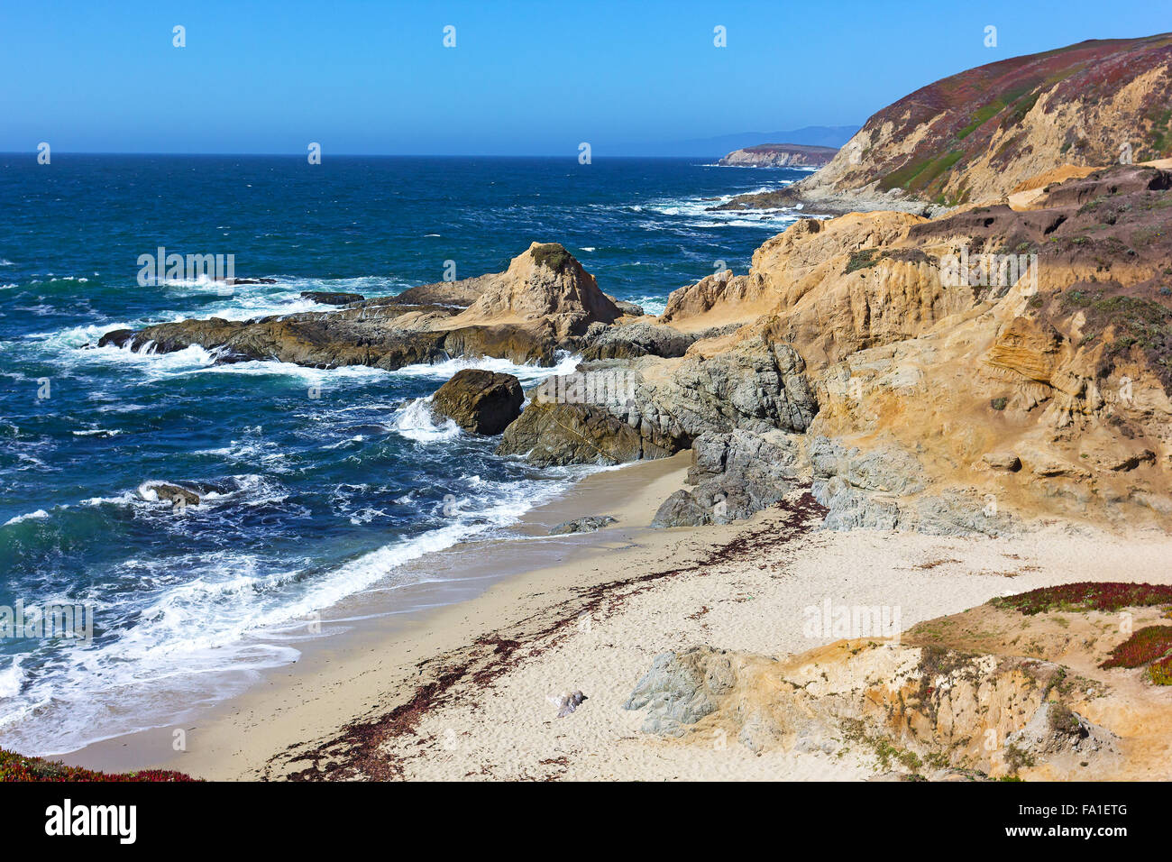Scenic view on Pacific coastal line, California, USA Stock Photo - Alamy