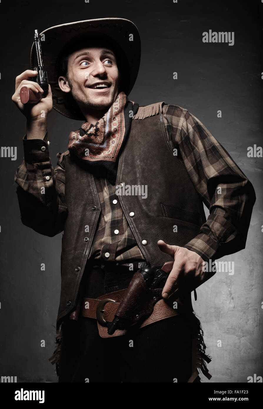 Cowboy gun fight hi-res stock photography and images - Alamy