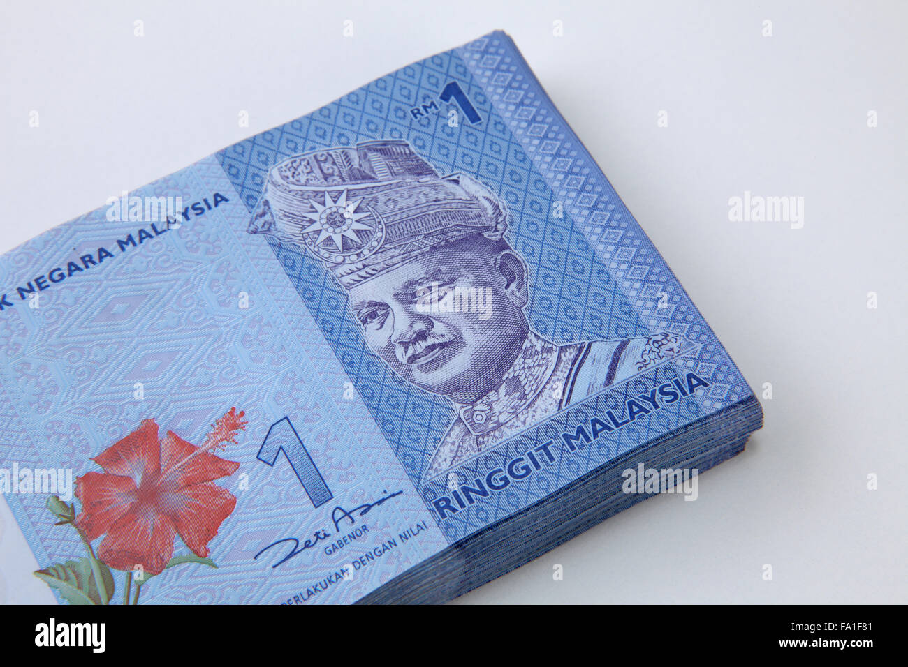 stack of the Malaysia ringgit one dollar Stock Photo - Alamy