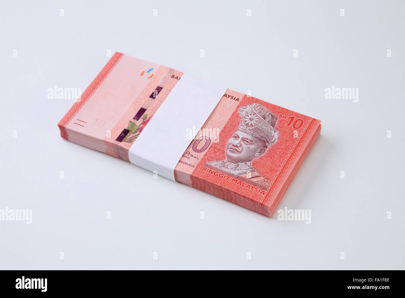 stack of the Malaysia ringgit ten dollar Stock Photo - Alamy