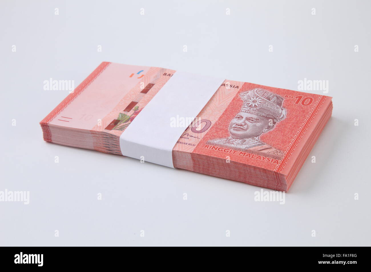 stack of the Malaysia ringgit ten dollar Stock Photo - Alamy