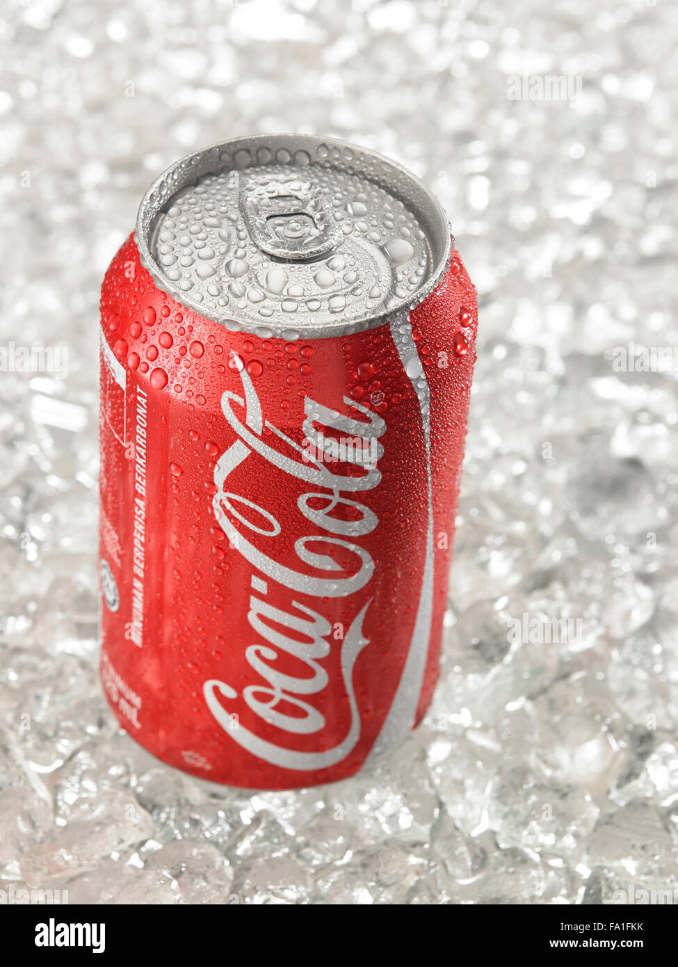 KUALA LUMPUR, MALAYSIA - April 2nd 2015.Photo of a can of Coca-Cola ...