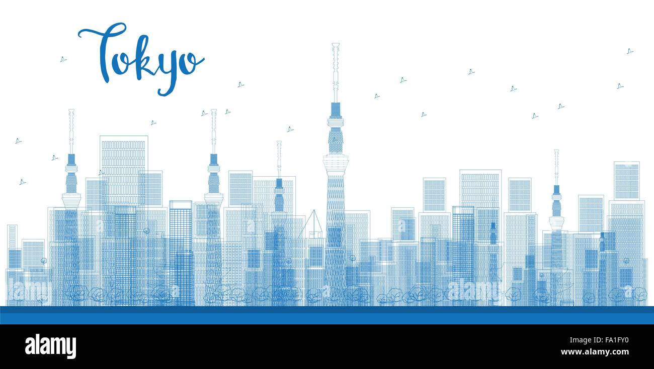Tokyo midtown tower Stock Vector Images - Alamy