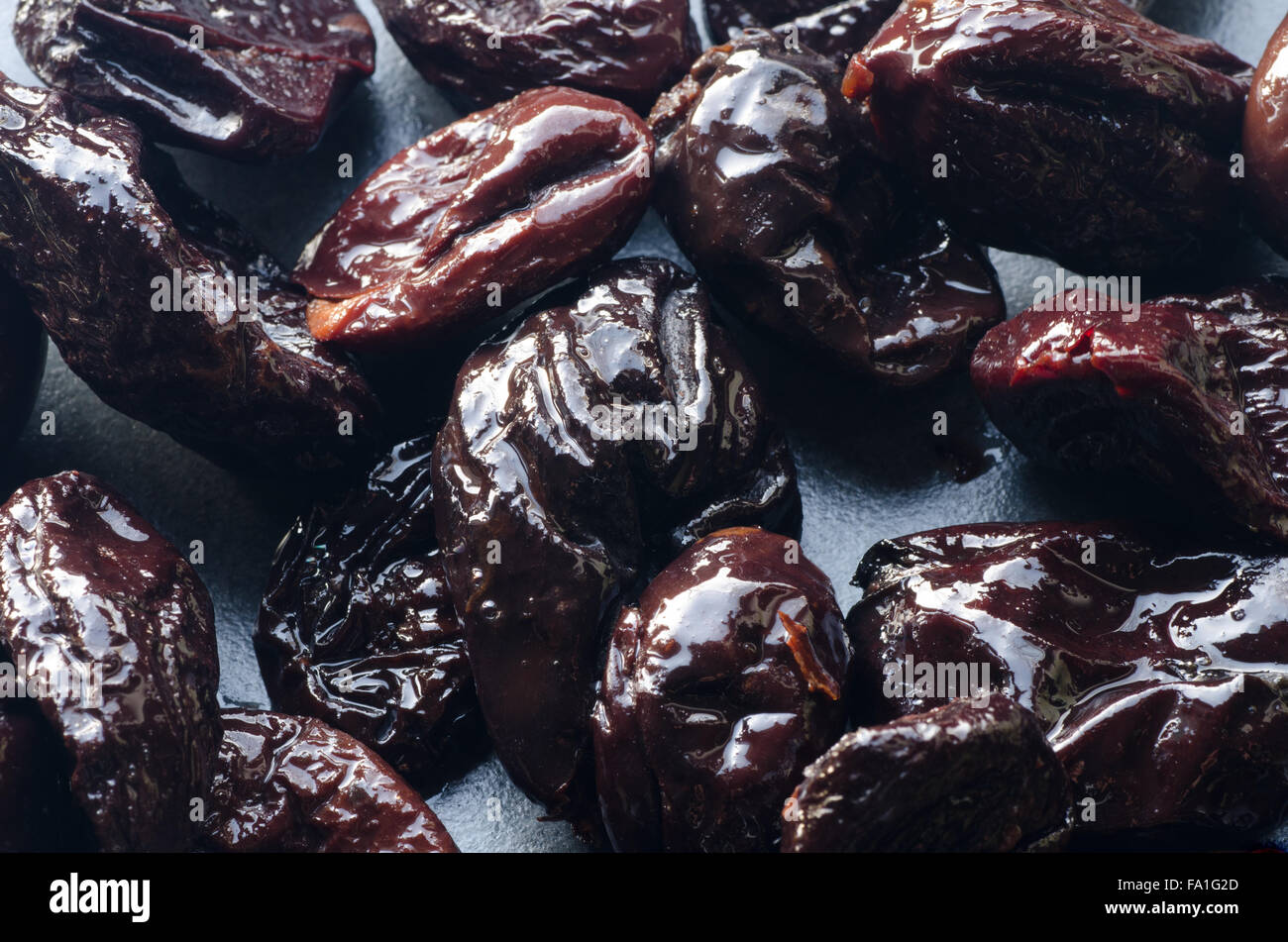 closeup to dried apple plums Stock Photo - Alamy