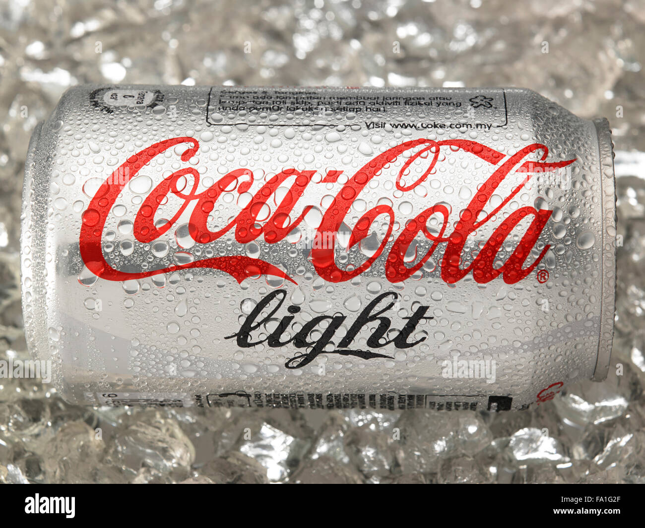 KUALA LUMPUR, MALAYSIA - April 2nd 2015.Photo of a can of Coca-Cola ...