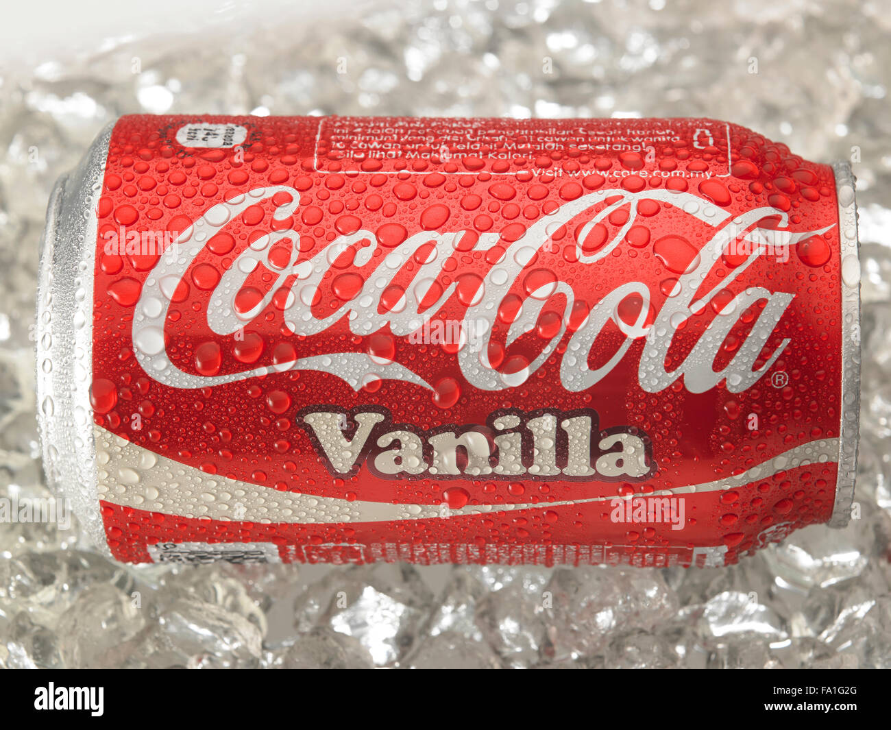 KUALA LUMPUR, MALAYSIA - April 2nd 2015.Photo of a can of Coca-Cola ...
