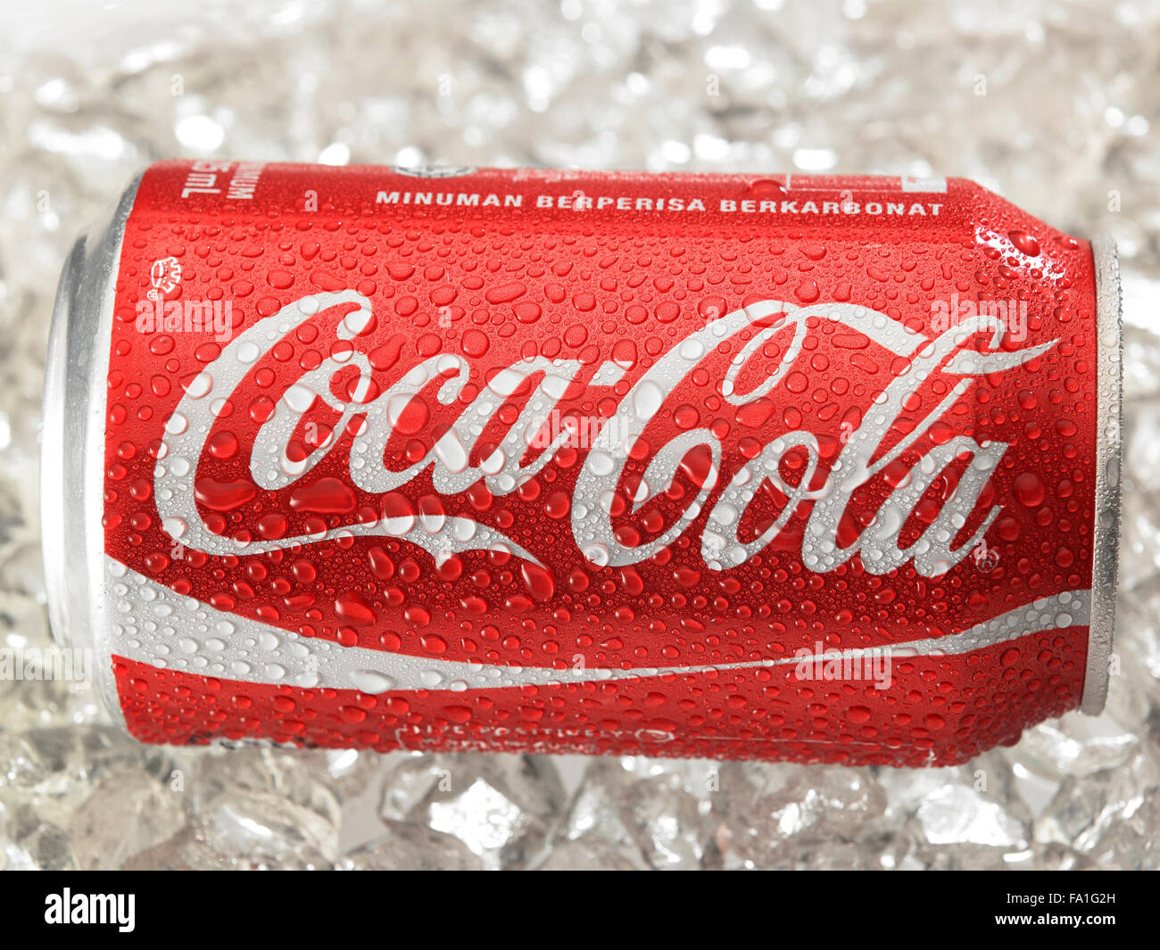 KUALA LUMPUR, MALAYSIA - April 2nd 2015.Photo of a can of Coca-Cola ...