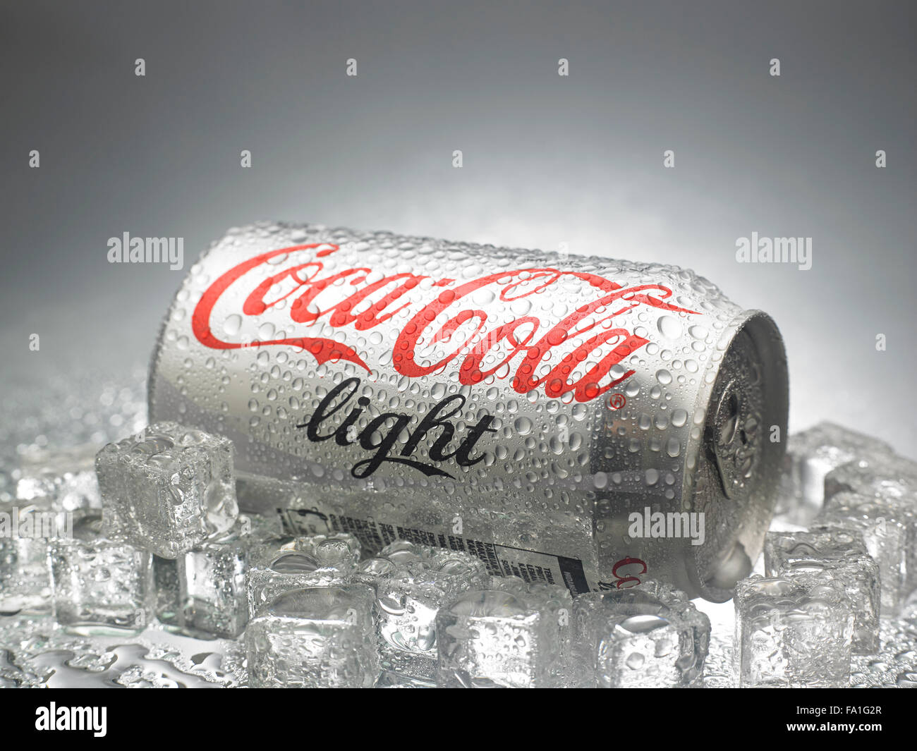 KUALA LUMPUR, MALAYSIA - April 2nd 2015.Photo of a can of Coca-Cola ...