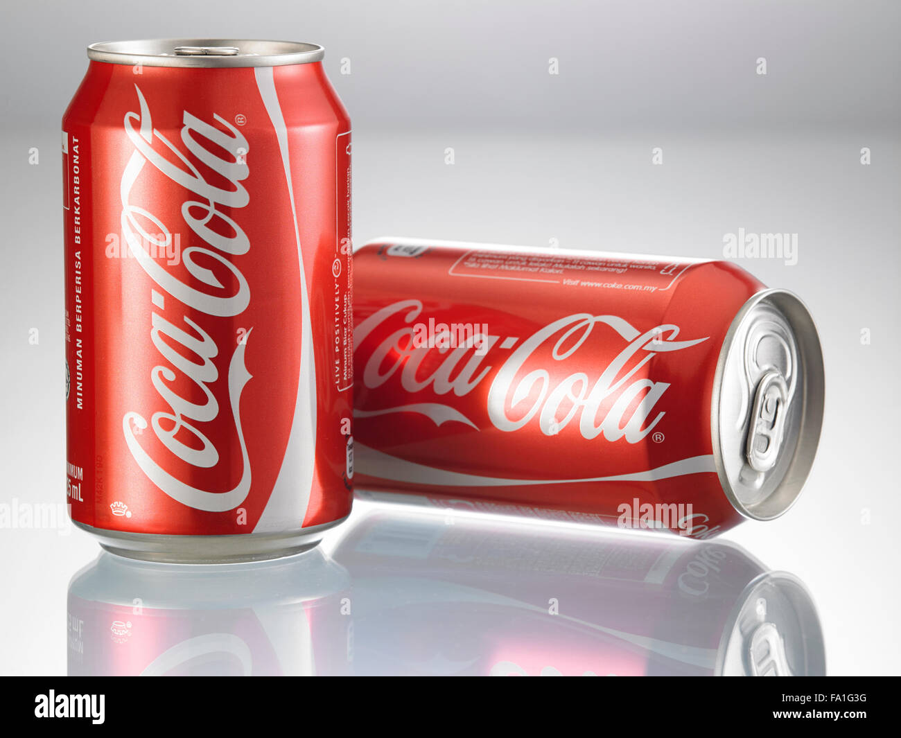 KUALA LUMPUR, MALAYSIA - April 2nd 2015.Photo of a can of Coca-Cola ...