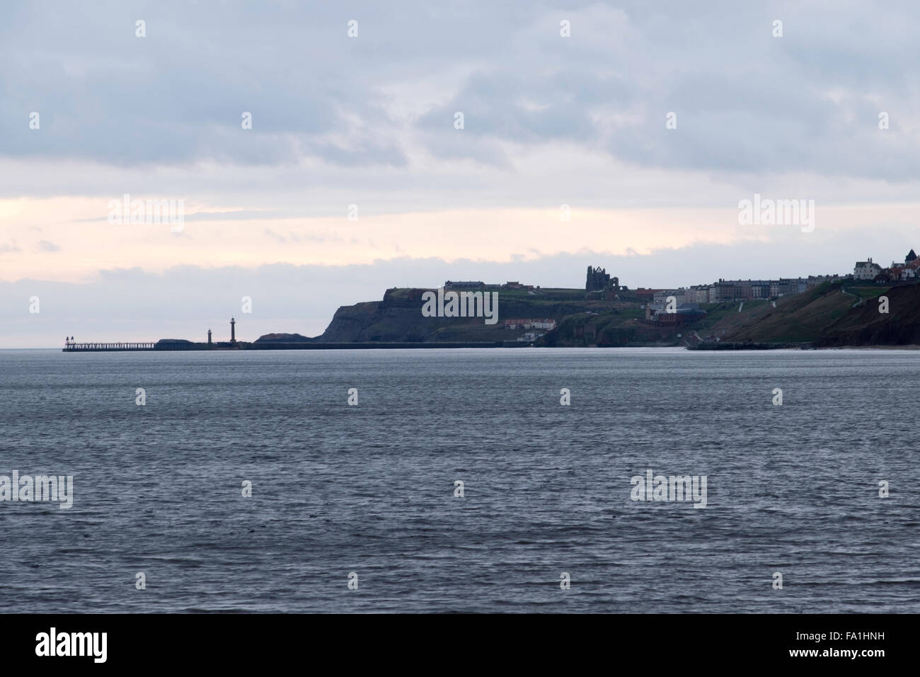 Whitby Pier and Town Stock Photo - Alamy
