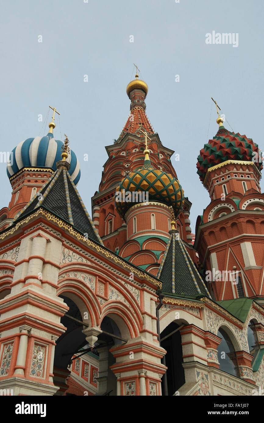 St. Basil`s Church in the Russian capital Moscow - Russia Stock Photo ...