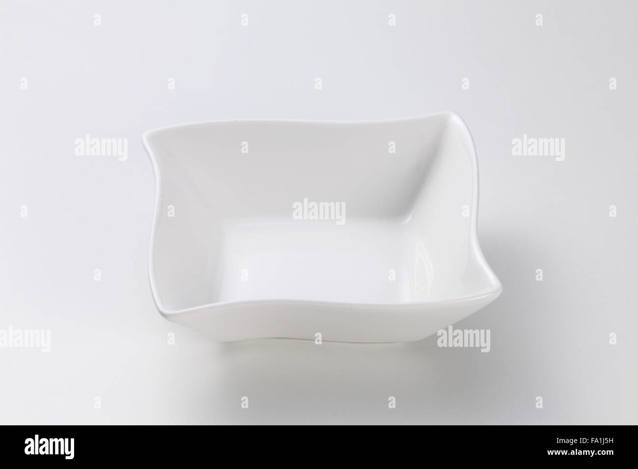 square bowl pn the white background Stock Photo - Alamy