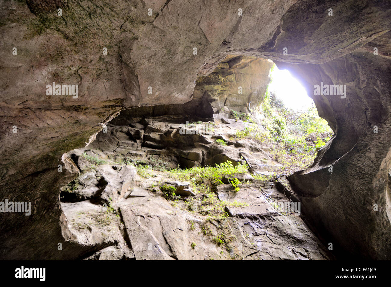 Entrance to the cave Stock Photo - Alamy