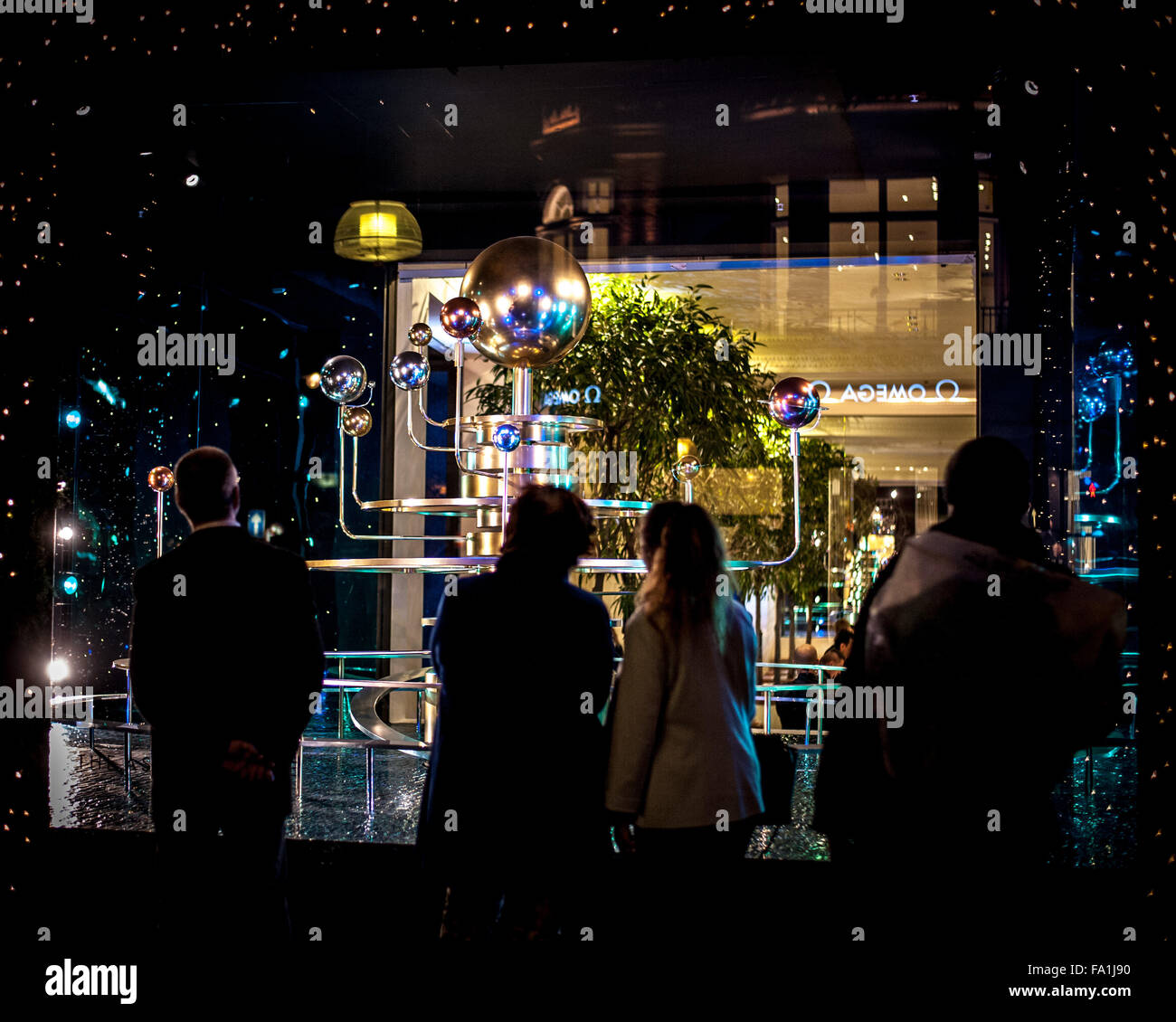 Shop window displays on London's Oxford Street for the festive season ...