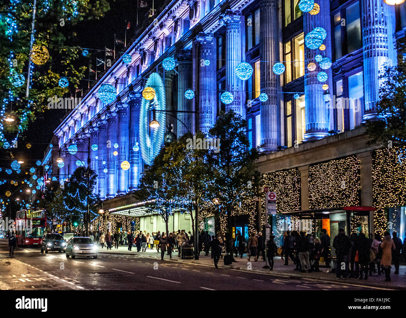 Shop window displays on London's Oxford Street for the festive season ...