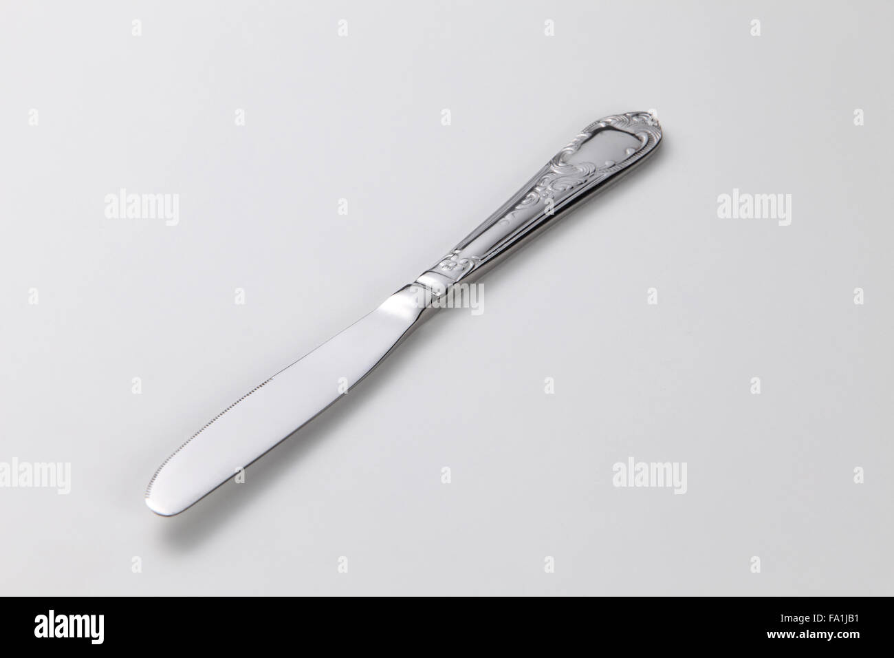 table knife on the white background Stock Photo - Alamy