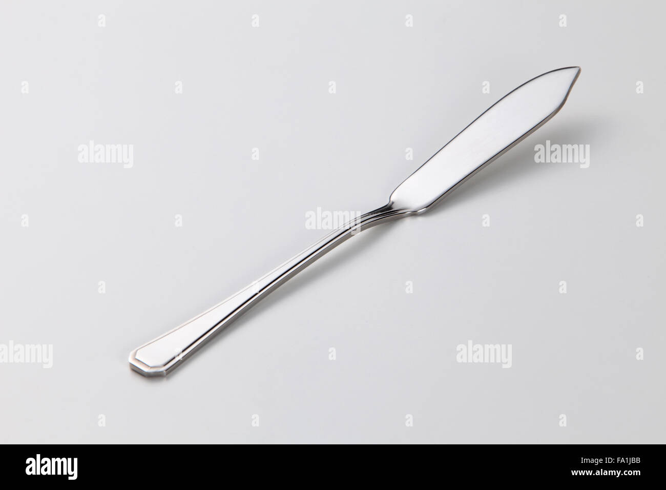 table knife on the white background Stock Photo - Alamy