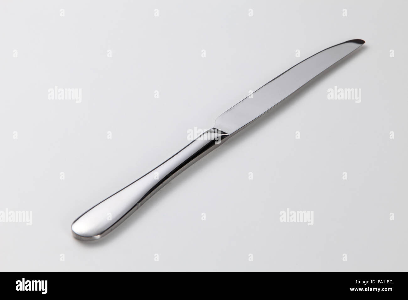table knife on the white background Stock Photo - Alamy