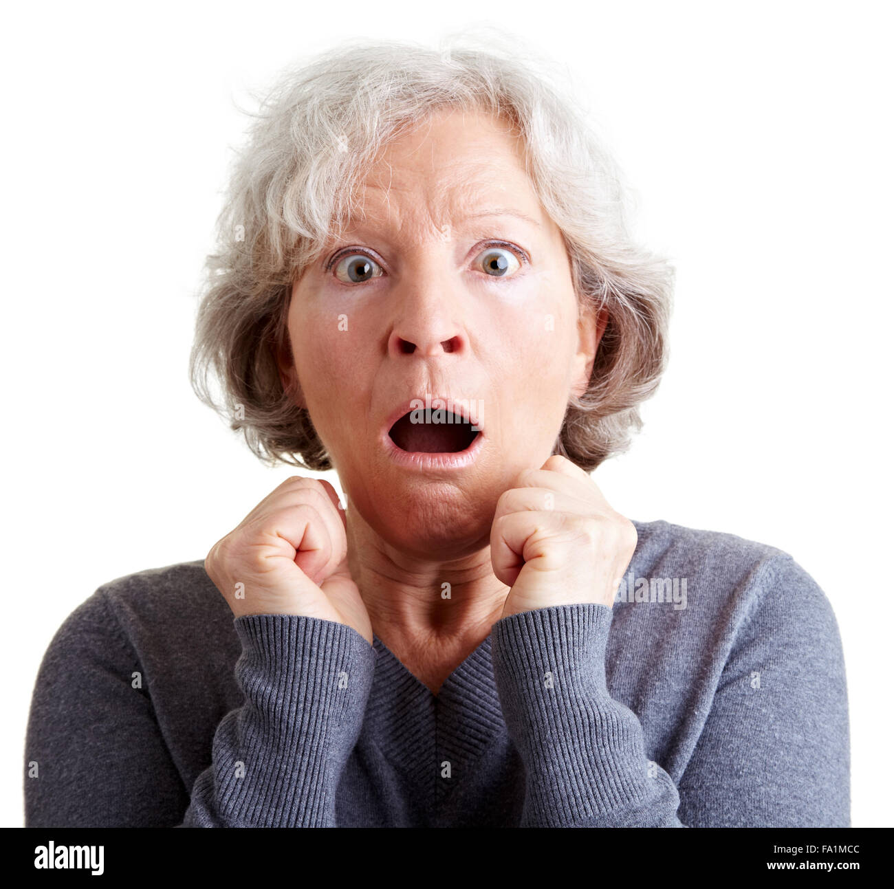 Portrait old woman looking surprised High Resolution Stock Photography ... Portrait old woman looking surprised High Resolution Stock Photography ...