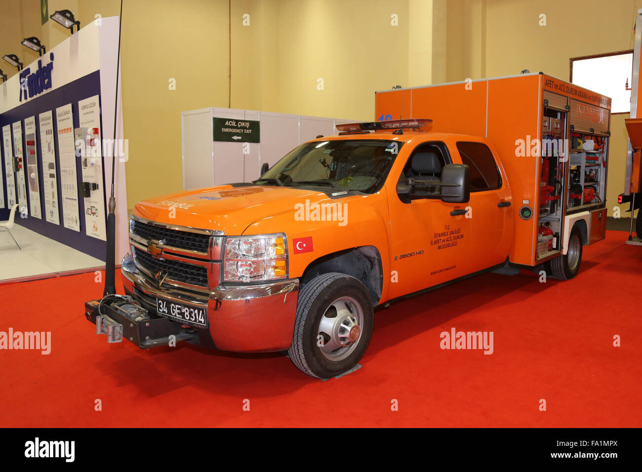 Search and rescue vehicle in ISAF Security fair in Istanbul Fair Center ...