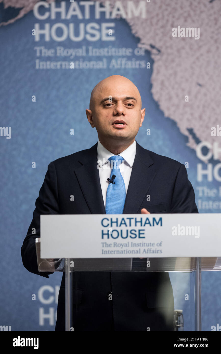 Justice Secretary Sajid Javid MP delivers his speech 'Free Trade and ...