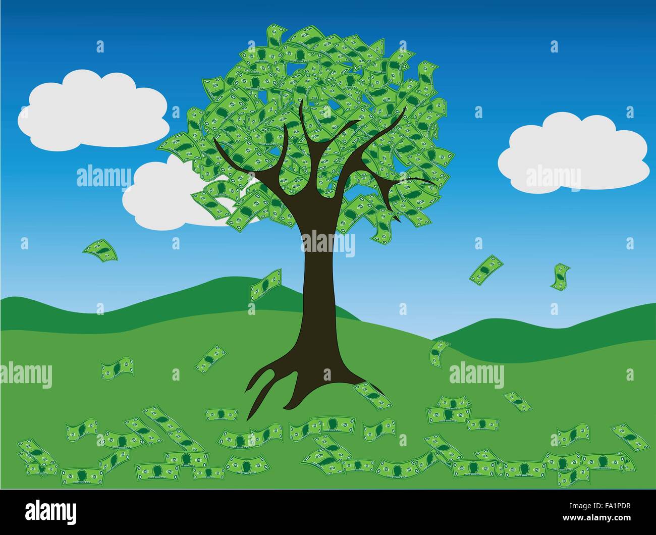 Money Tree (Vector Stock Vector Image & Art - Alamy