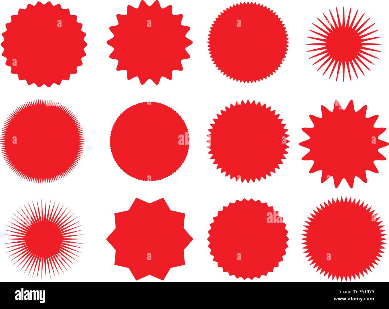 Vector Sun and Star Shapes Set Stock Vector Image & Art - Alamy