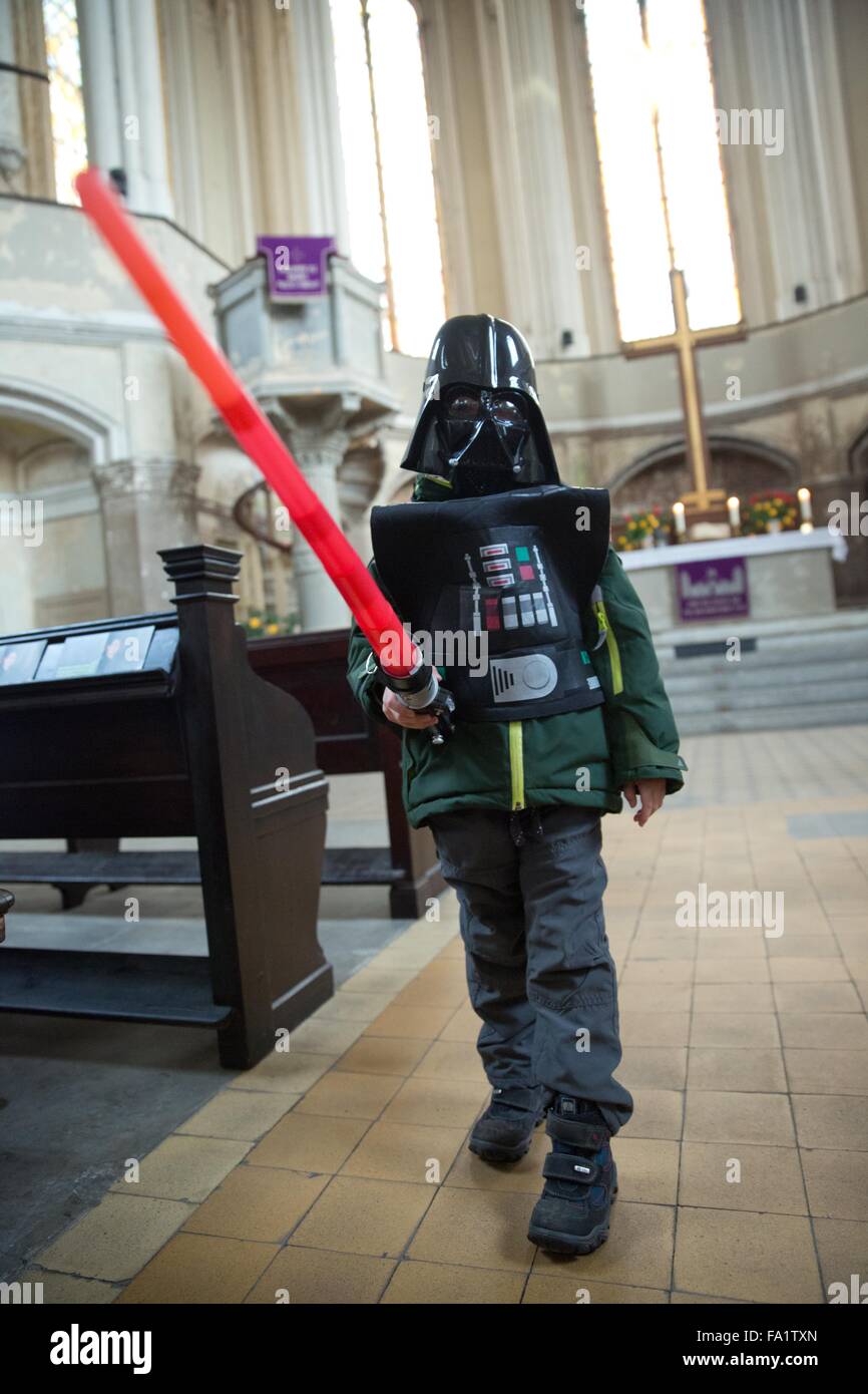 Berlin, Germany. 20th Dec, 2015. Five-year-old Jonas dressed up as ...