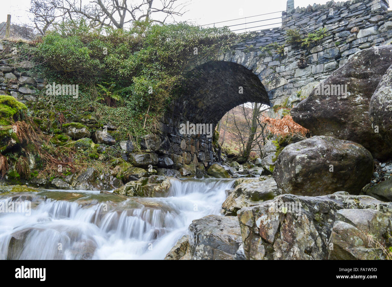 Miners Bridge near Coniston in the Lake District Stock Photo - Alamy