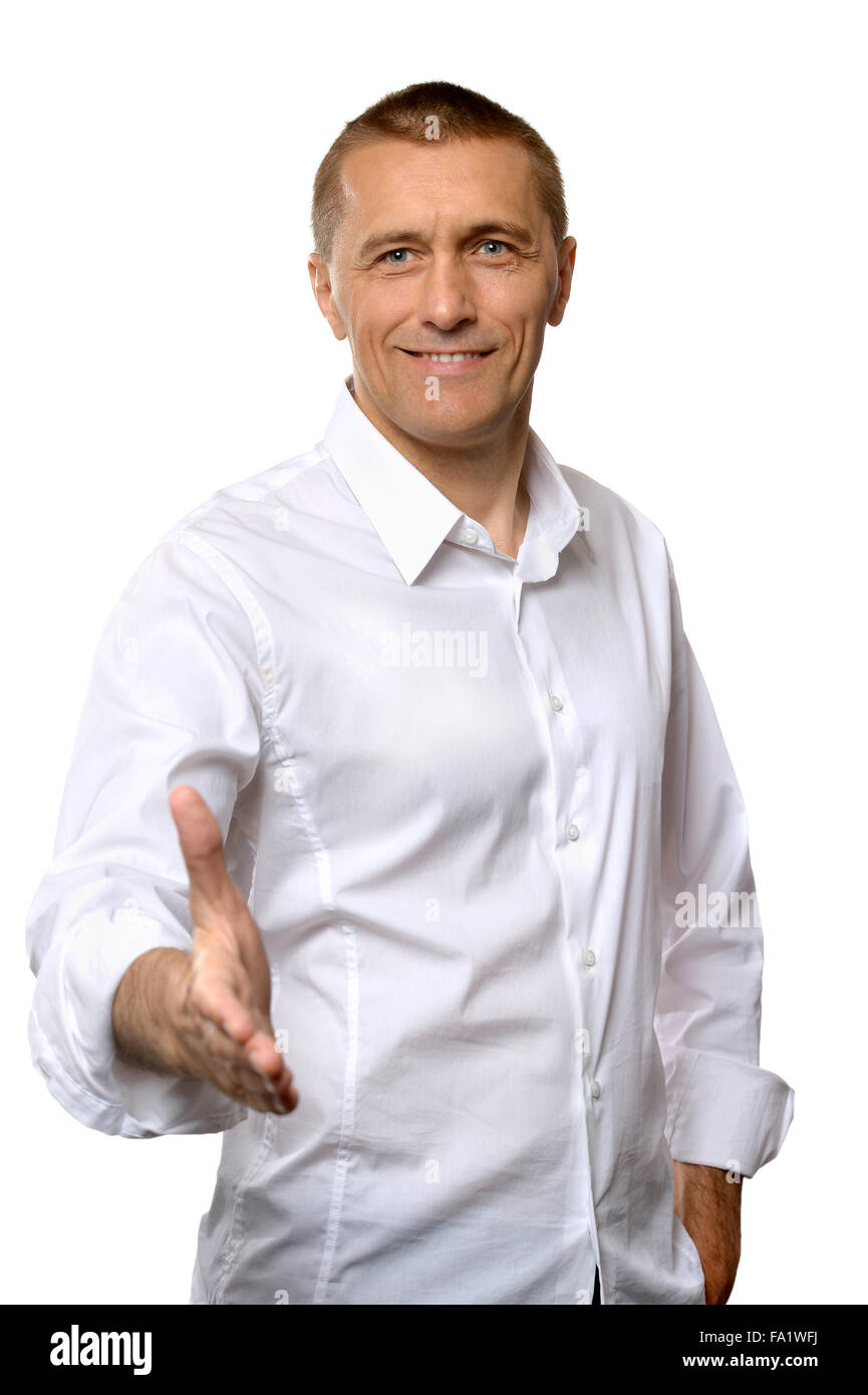 Business handshake stand hi-res stock photography and images - Alamy