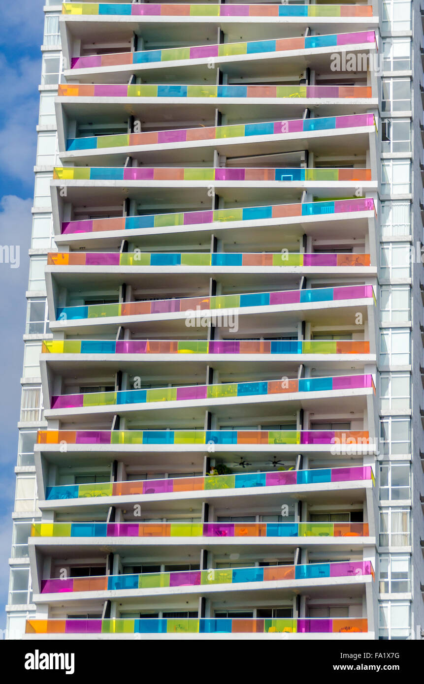 Colourful apartment block hi-res stock photography and images - Alamy