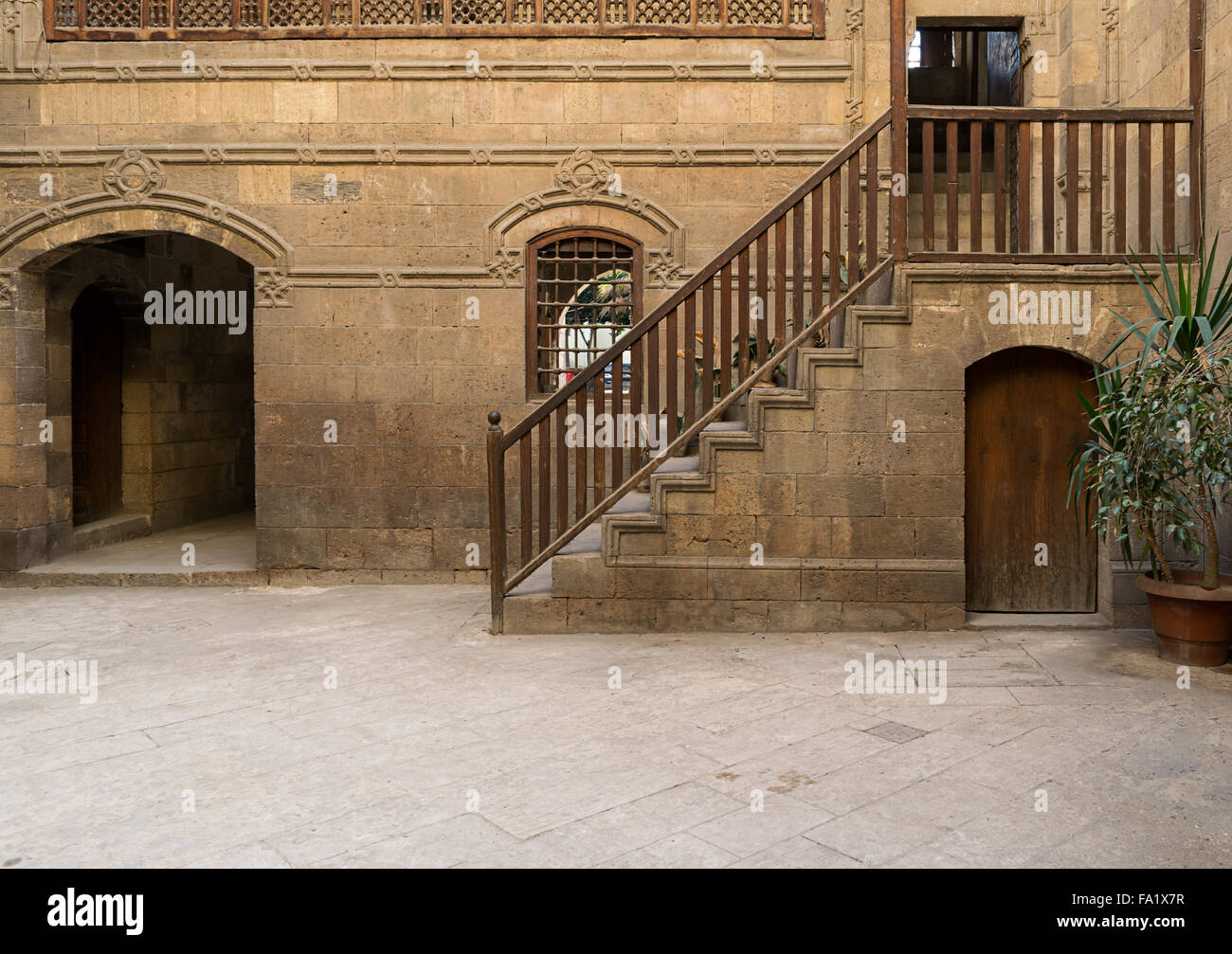 A courtyard of a historic house in Old Cairo, Egypt Stock Photo - Alamy
