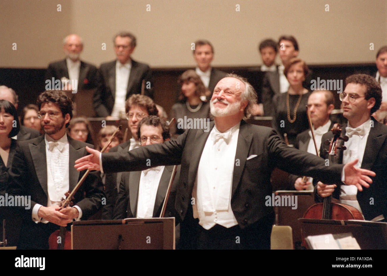 FILE - A file picture dated 7 April 1993 shows Kurt Masur, conductor of ...