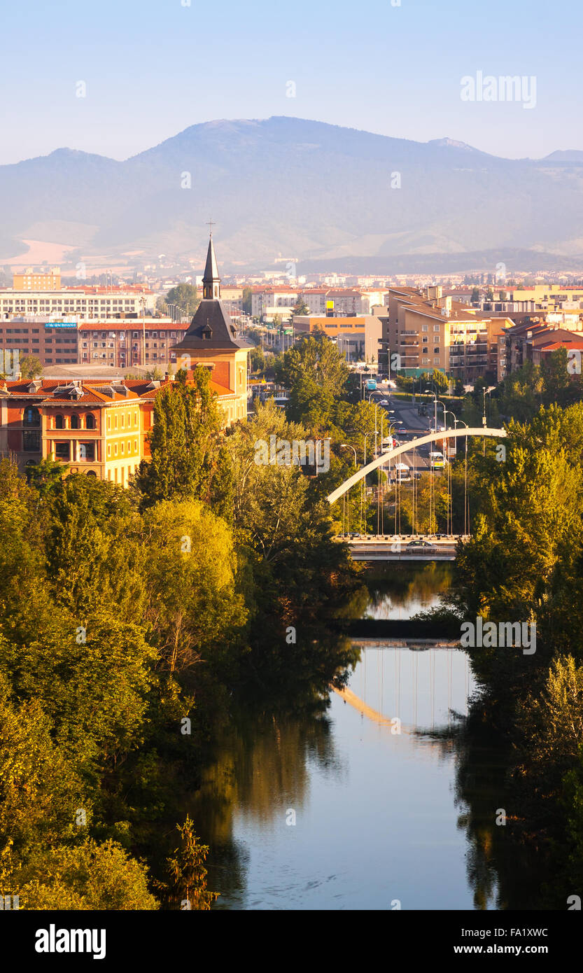 Bridge over arga river pamplona hi-res stock photography and images - Alamy