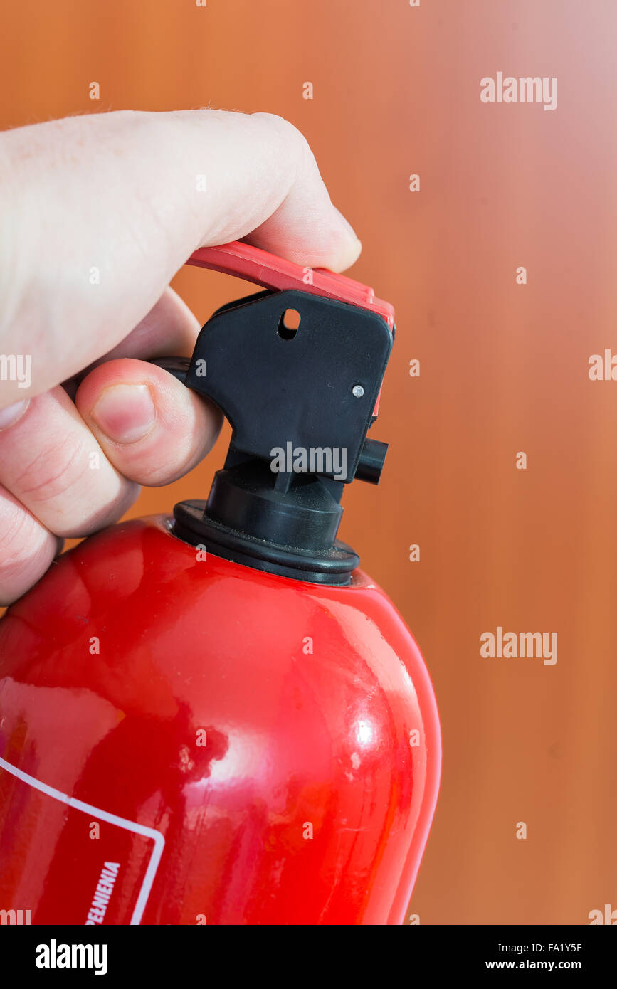 Hand fire extinguisher hi-res stock photography and images - Alamy
