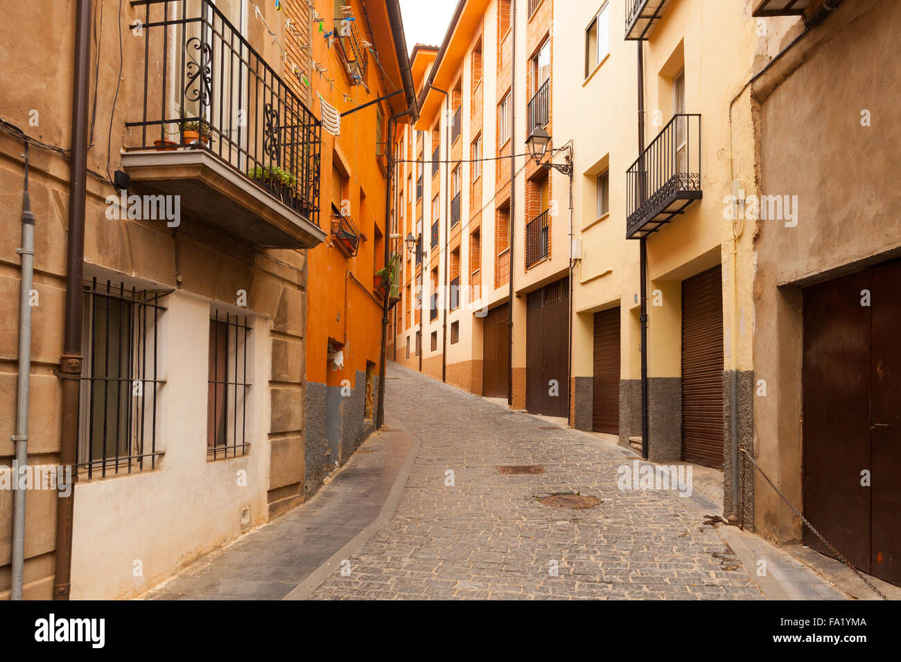 street at spanish town in day. Teruel, Spain Stock Photo - Alamy