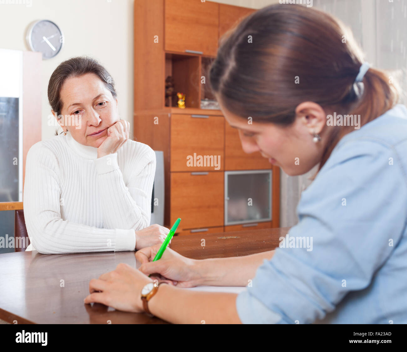 Census worker interview person hi-res stock photography and images - Alamy