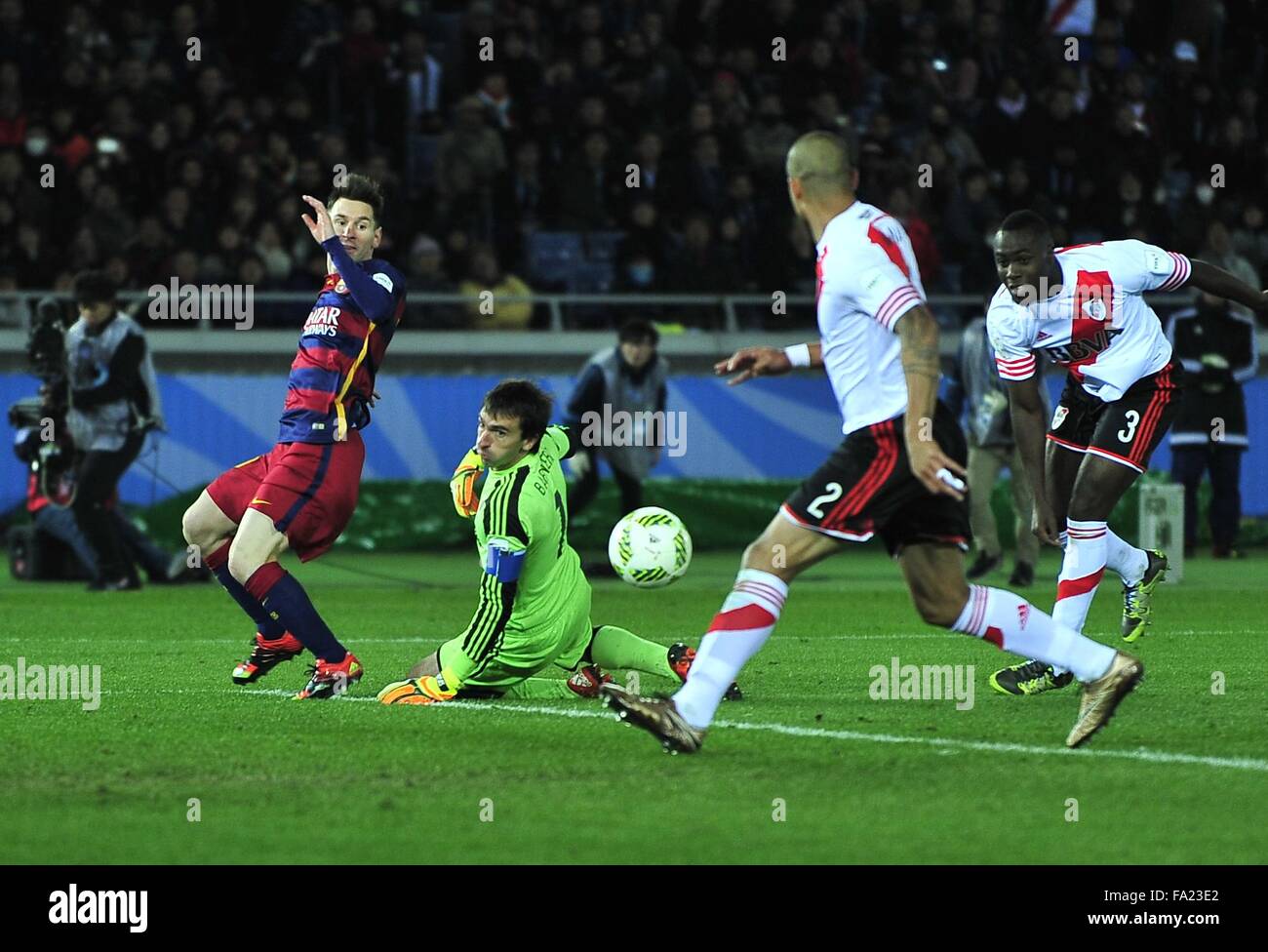 Dec. 20, 2015 - Yokohama, Kanagawa, Japan - FC Barcelona forward LIONEL ...