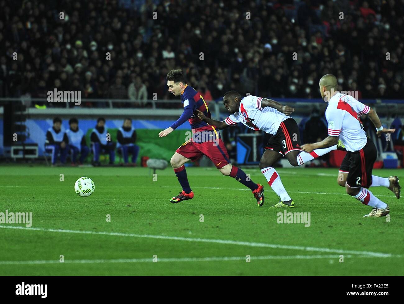 Dec. 20, 2015 - Yokohama, Kanagawa, Japan - FC Barcelona forward LIONEL ...