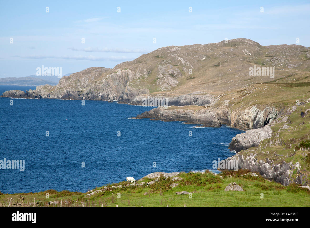 Coast near Urhan Village, Beara Peninsula; Cork; Ireland Stock Photo ...