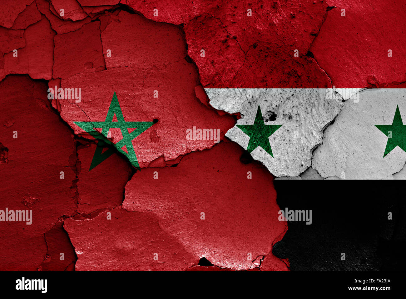 Syria morocco flag hi-res stock photography and images - Alamy
