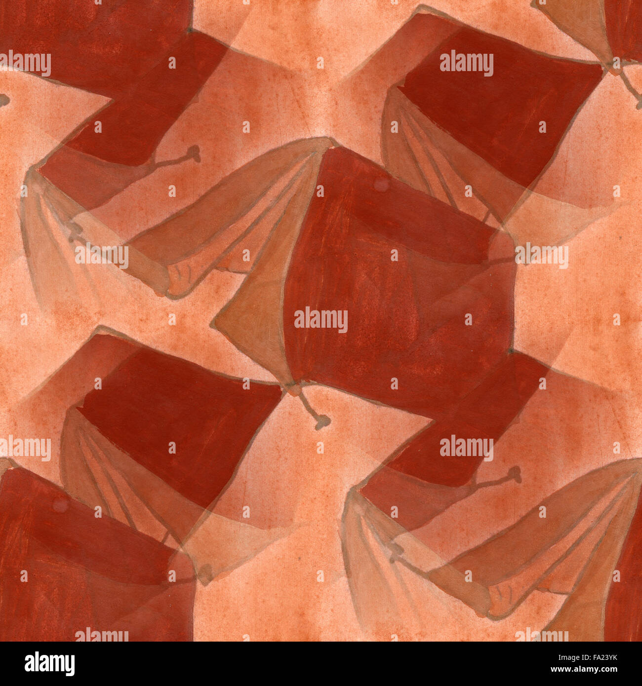 Seamless tent camping abstract art watercolor handmade wallpaper ...