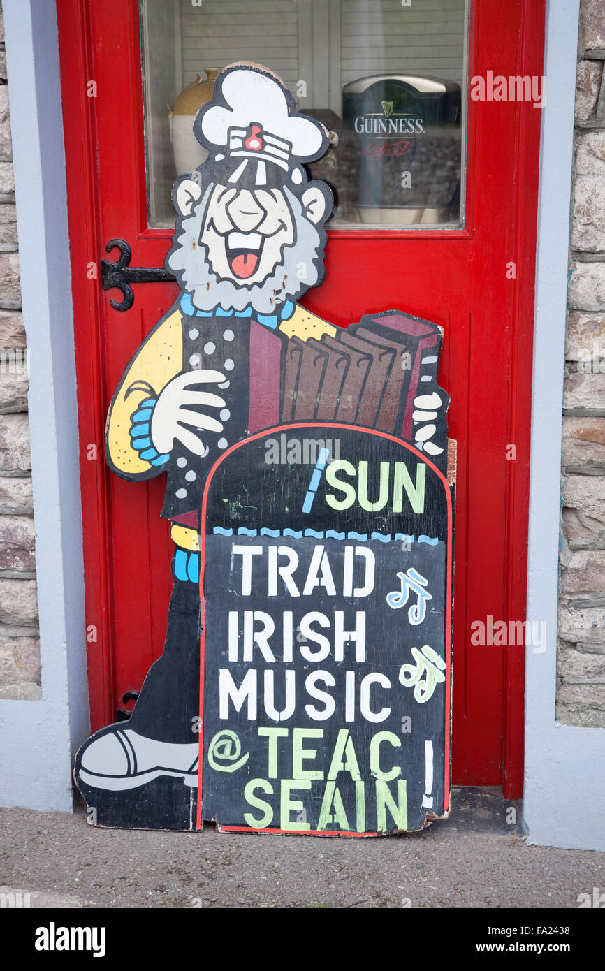 Irish village bar sign hi-res stock photography and images - Alamy