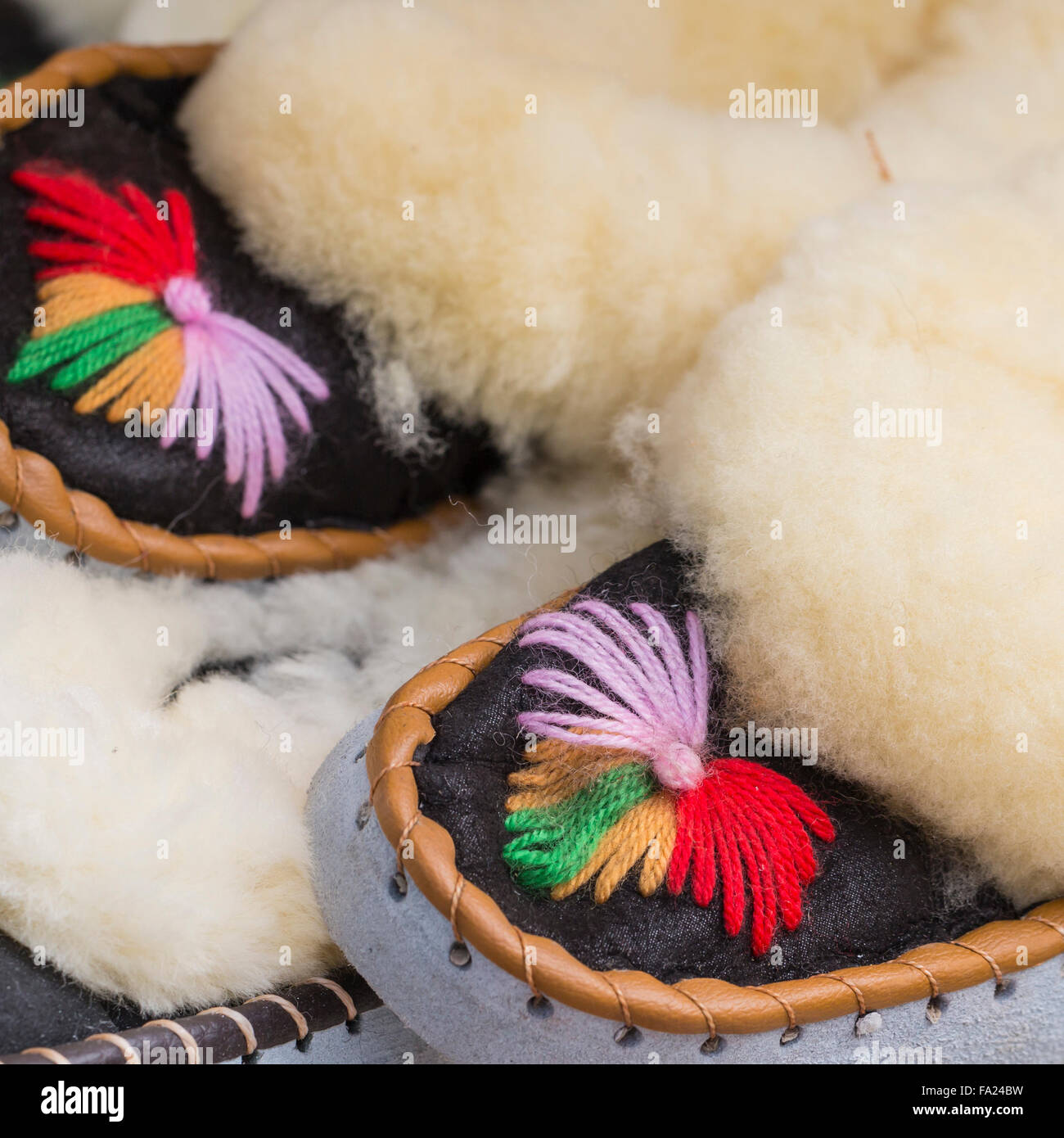 Traditional polish leather mountain boots for children called 'kierpce ...