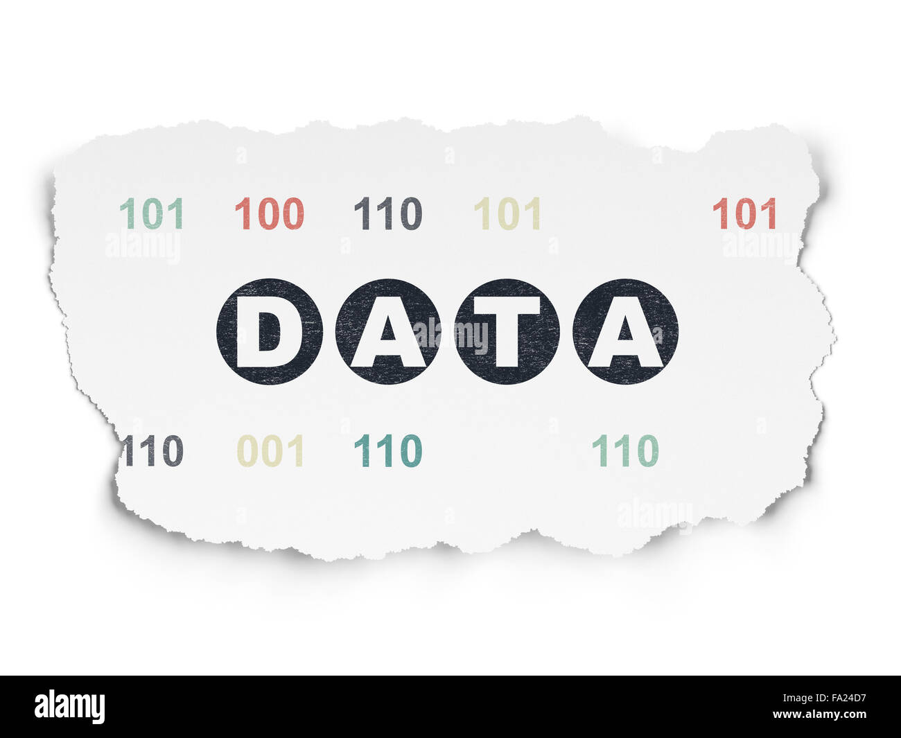 Data concept: Data on Torn Paper background Stock Photo - Alamy