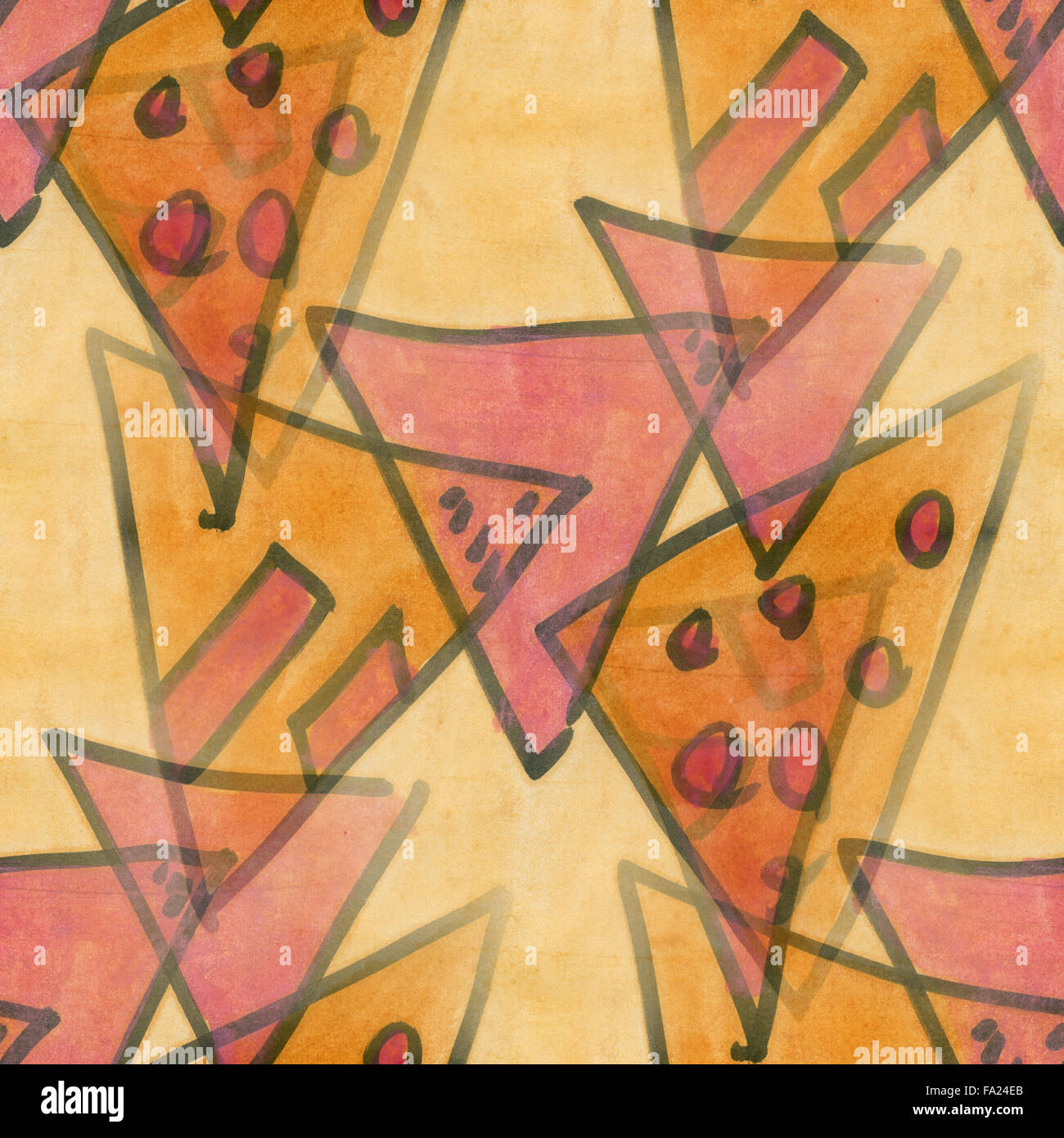 yellow art triangular pattern triangle abstract seamless strip ...