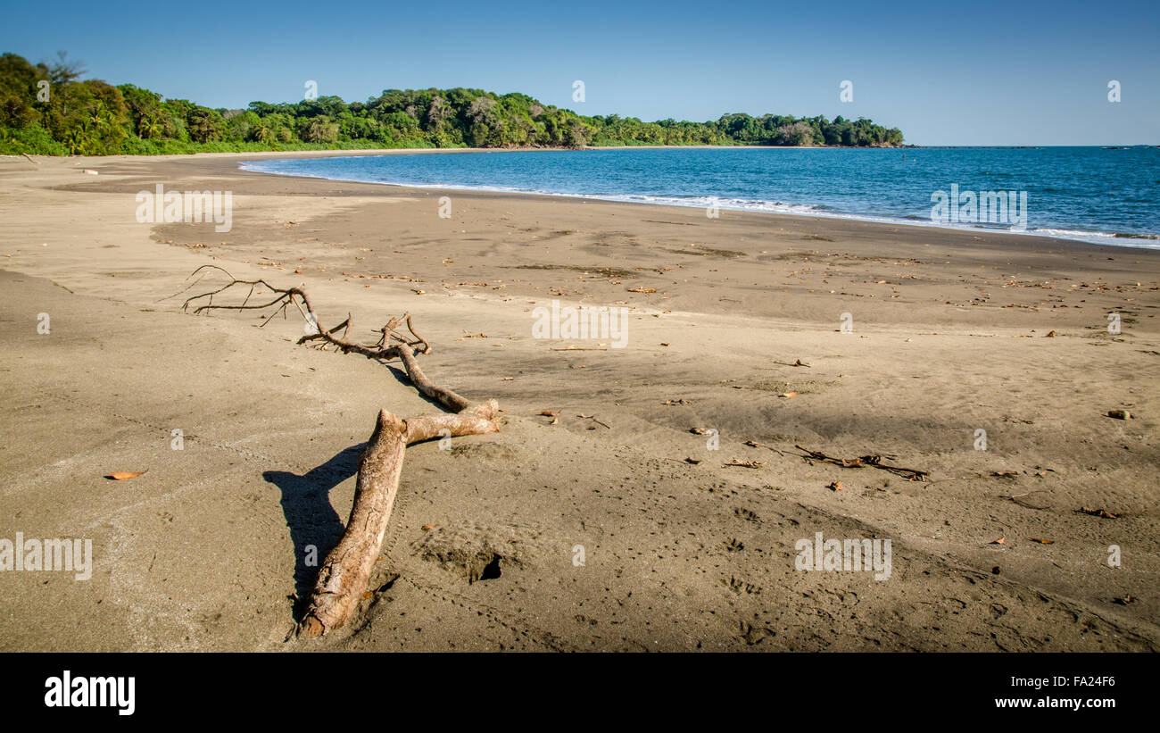 Deserted beach on a tropical island Stock Photo - Alamy