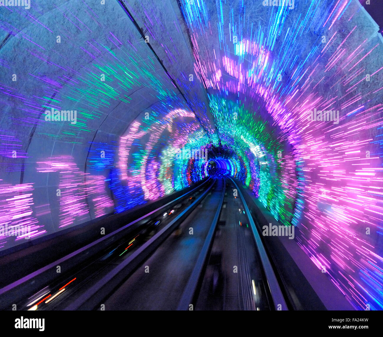 Shanghai Tunnel Into The Background