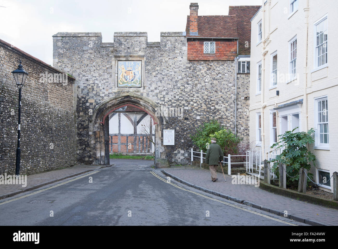 Priory Gate; Winchester; Hampshire; England Stock Photo - Alamy