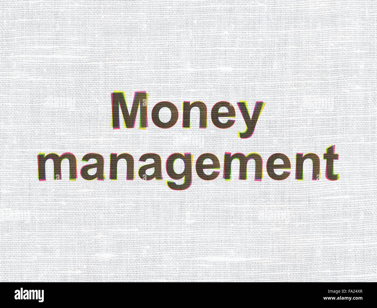 Banking concept: Money Management on fabric texture background Stock ...